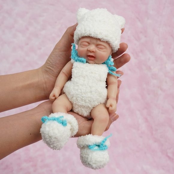 Toys | 7 Flora Style White Mini Realistic Silicone Newborn Stress Hand ...